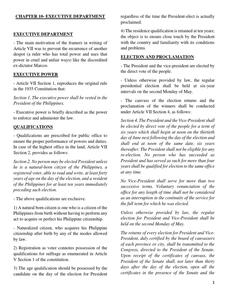 Reviewer Executive Department | PDF | Presidents Of The United States ...