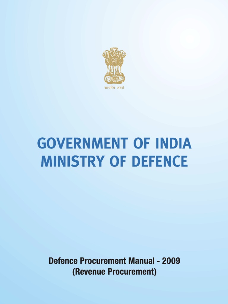Defence Procurement Manual 2009 | PDF | Procurement | Business