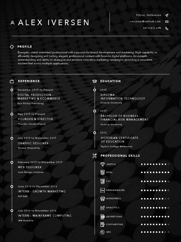 Alex Iversen CV Early 2018 | PDF | Information Age | Hypertext