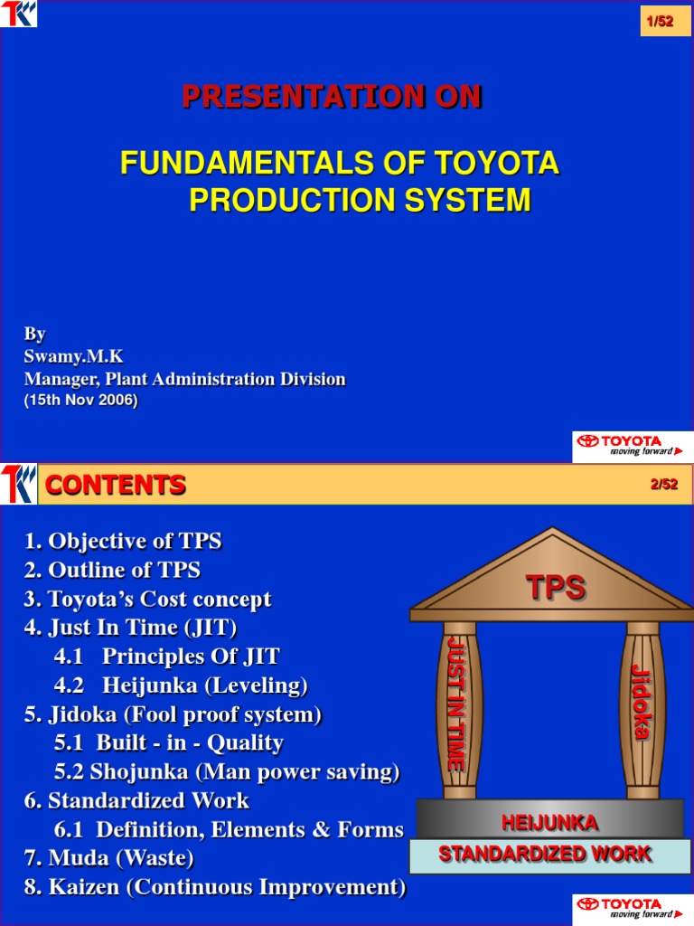 Toyota Production System - Final | PDF | Accountability | Systems Science