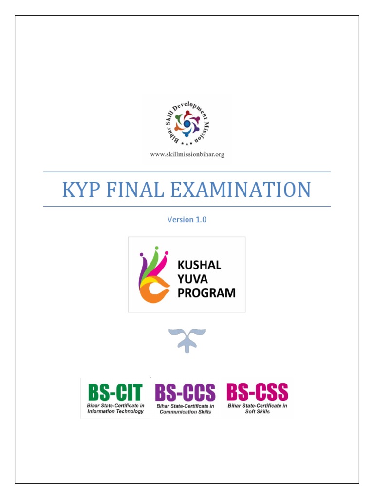 KYP_Final_Exam_Guide_version_1.0.pdf | Test (Assessment) | Information ...