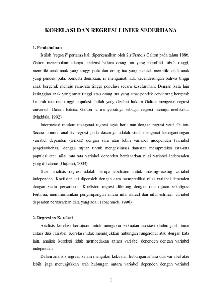 Korelasi-Dan Regresi PDF | PDF | Metode & Bahan Ajar