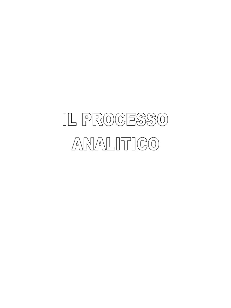 Processo Analitico | PDF
