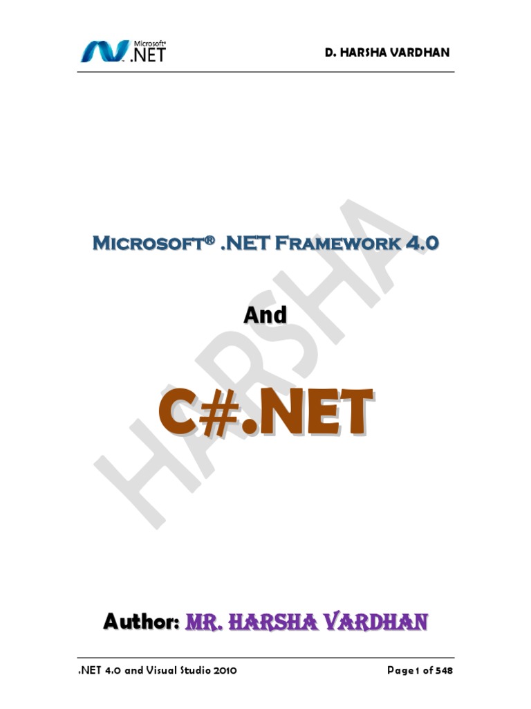 C# | PDF | Microsoft Visual Studio | Windows Presentation Foundation