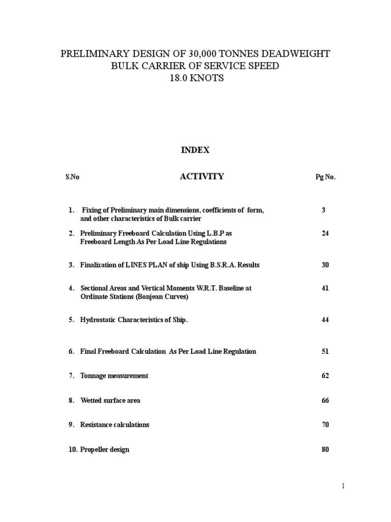 Bulk Carrier Ship Project | PDF | Shipbuilding | Ships