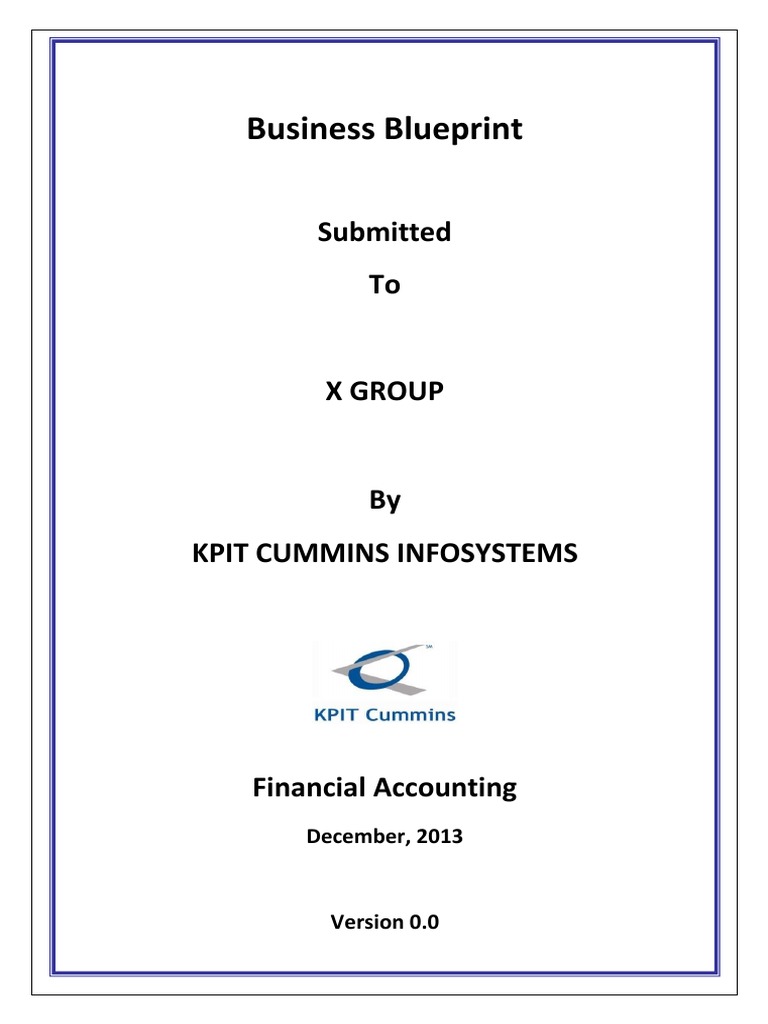 Sap Fico Business Blueprint Sample PDF | PDF | Debits And Credits ...