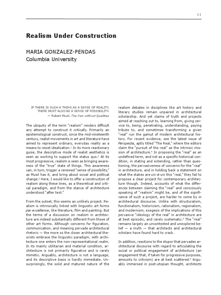 Realism Under Construction Manfredo Tafu | PDF | Ideologies | Realism (Arts)