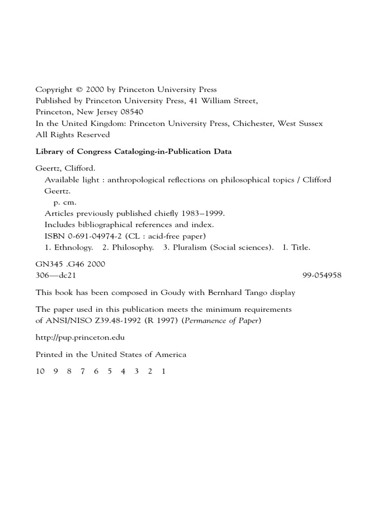 Library of Congress Cataloging-in-Publication Data | PDF