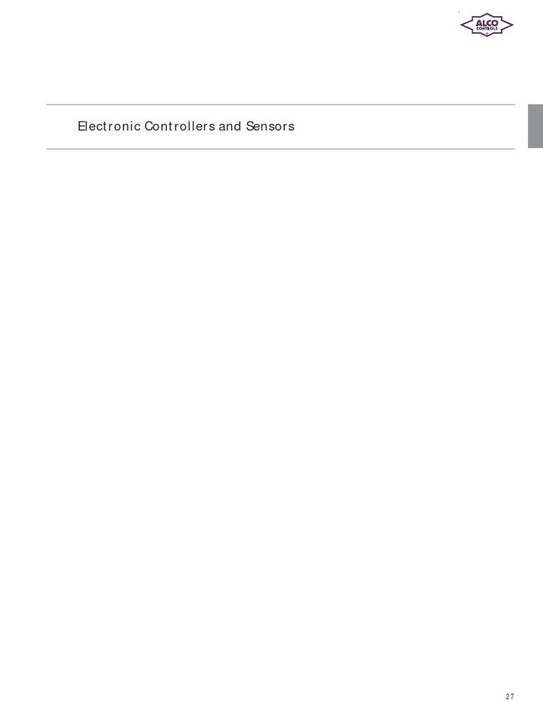 Electronic Controllers and Sensors | PDF | Thermostat | Relay