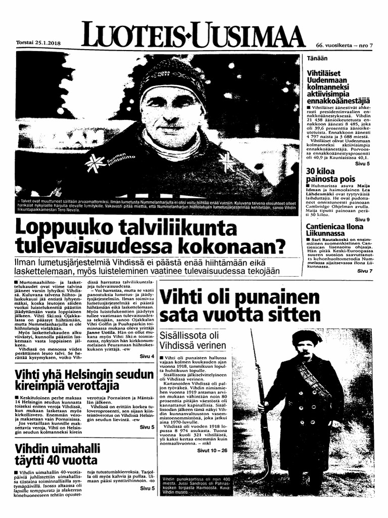 Vihti Oli Punainen: Finnish Revolution in Vihti, 1918 | PDF