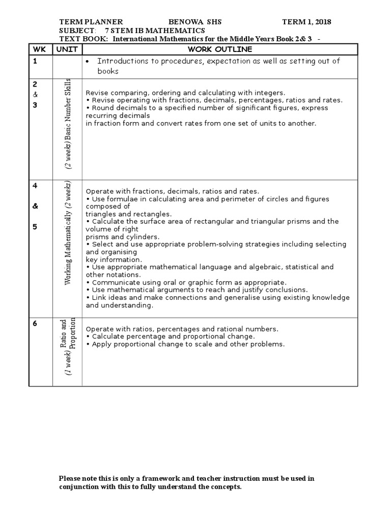 2018 Math Web t1 | PDF | Ratio | Teaching Mathematics