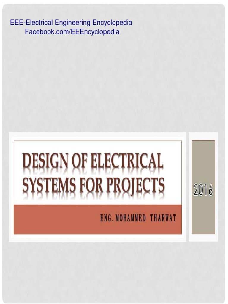 Design of Electrical Systems For Projects PDF | PDF | Electromagnetism ...