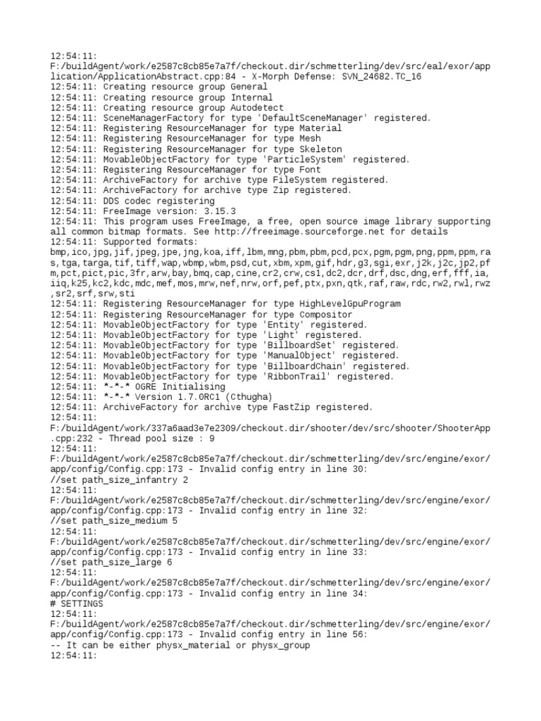 Exor Logs | PDF | Shader | Texture Mapping