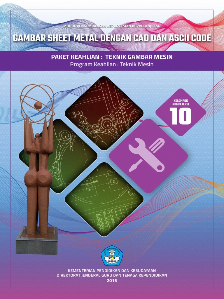 Gambar Sheet Metal Dengan CAD Dan ASCII Code