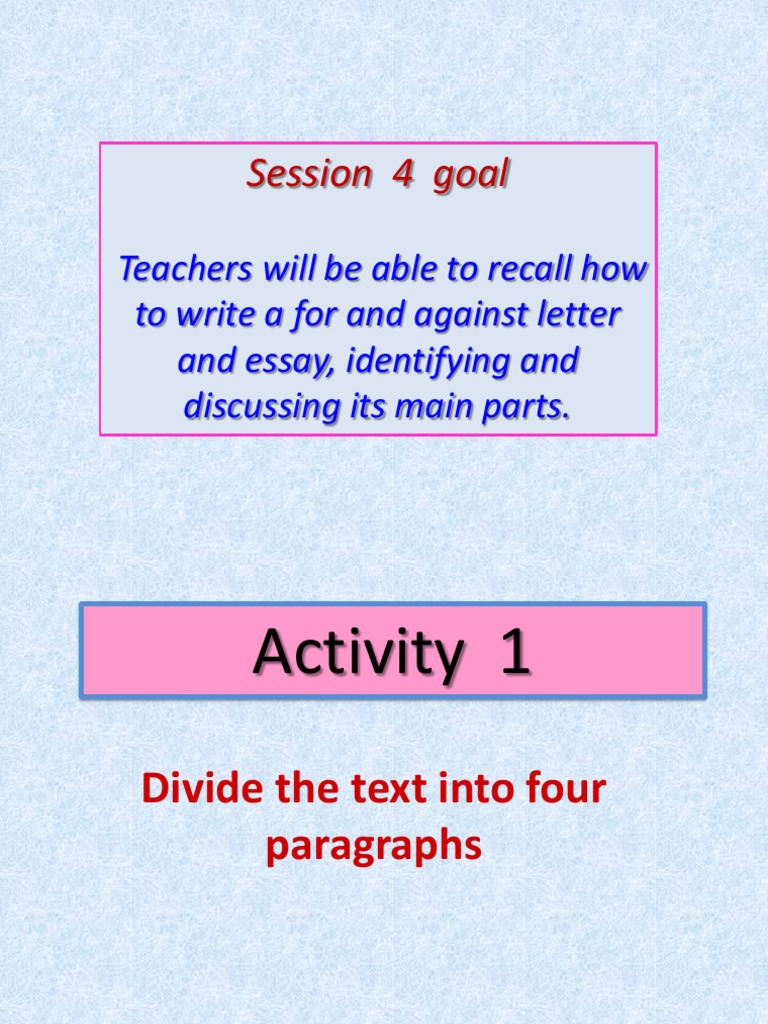 Writing An ECCE For and Against Letter-Essay | PDF | Online Shopping ...