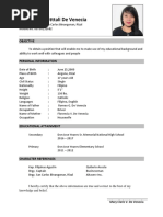 Biodata | PDF | Labour | Employment