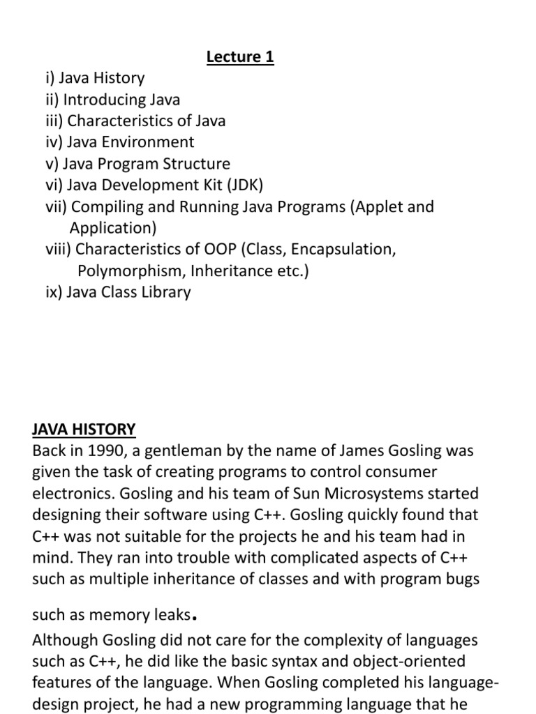Fundamentals OOP | PDF | Java (Programming Language) | Class (Computer ...