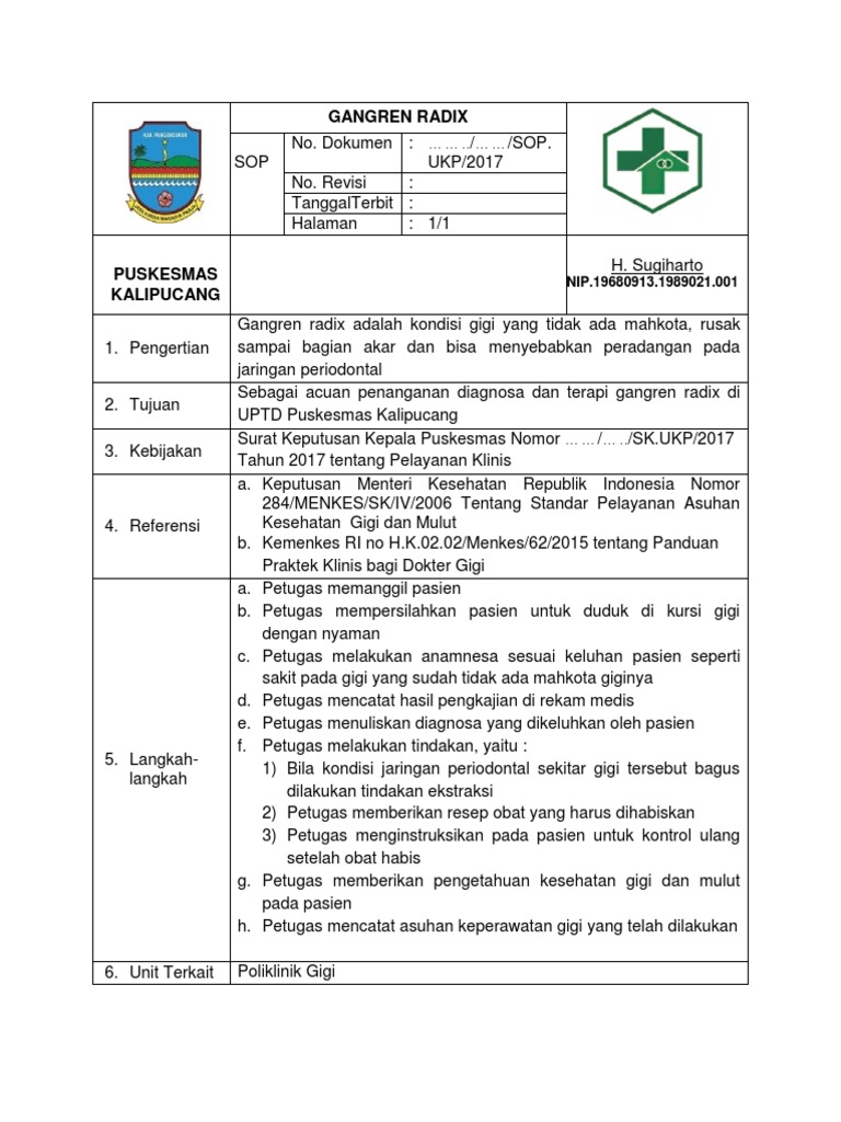 SOP Gangren Radix | PDF