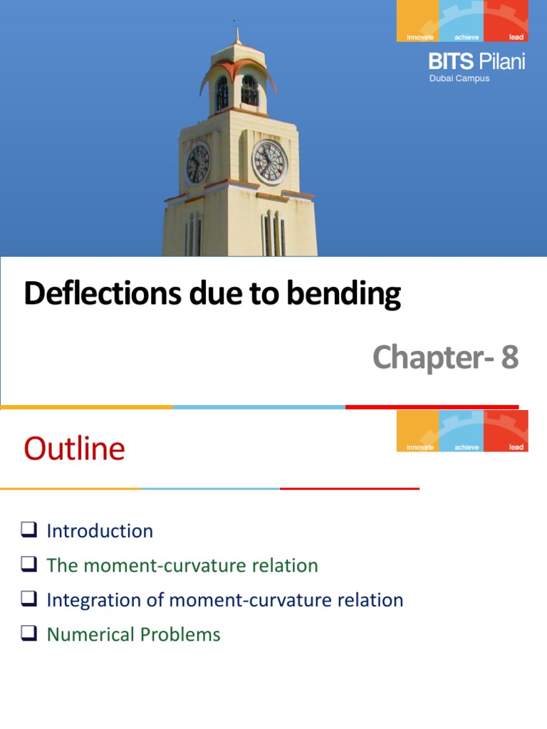Chapter-8 Displacement Due To Bending | PDF | Bending | Beam (Structure)