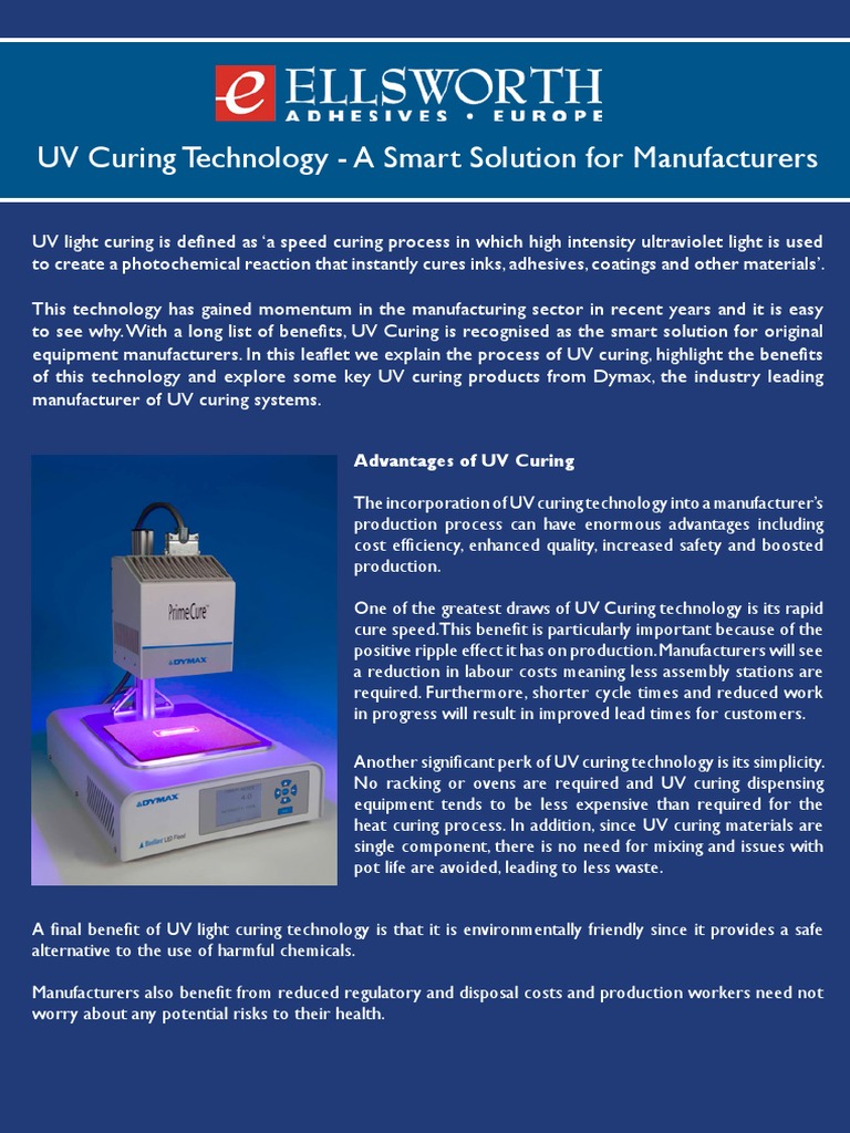 UV Curing Guide PDF | Download Free PDF | Ultraviolet | Adhesive