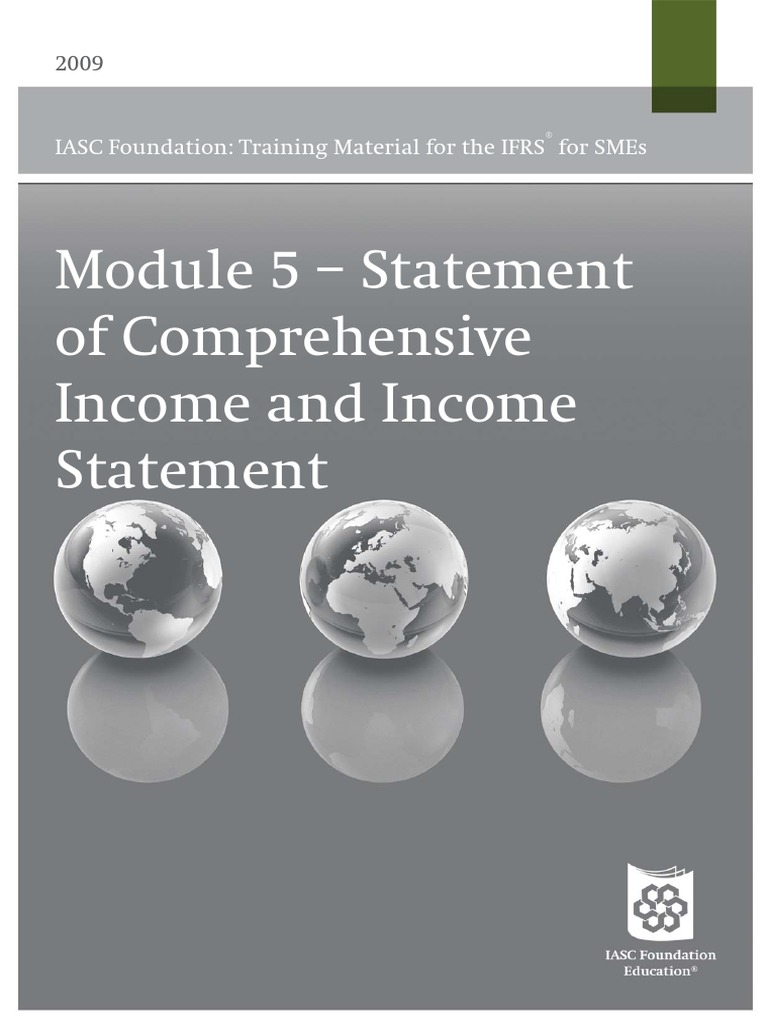 Module05 Version2010 1SOCI | PDF | Income Statement | International Financial Reporting Standards
