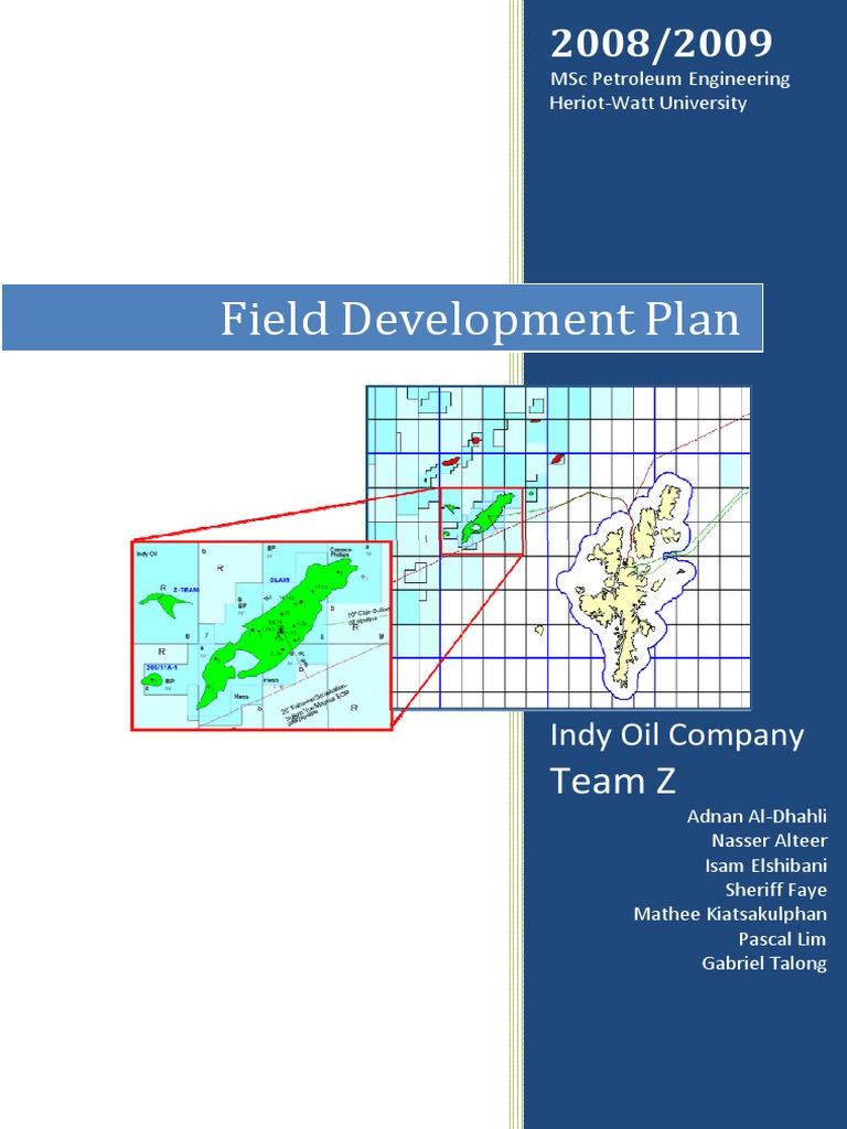 Indy Oil Field Development Plan PDF | PDF | Petroleum Reservoir | Oil Well