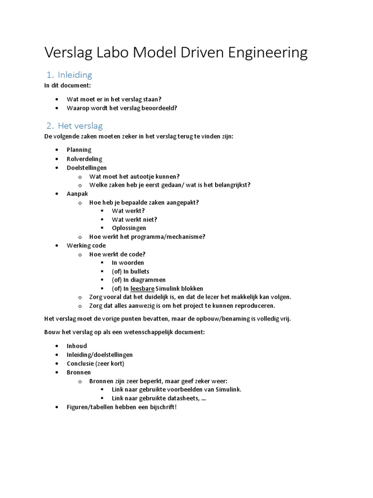 OPDRACHT Verslag Model Driven Engineering | PDF