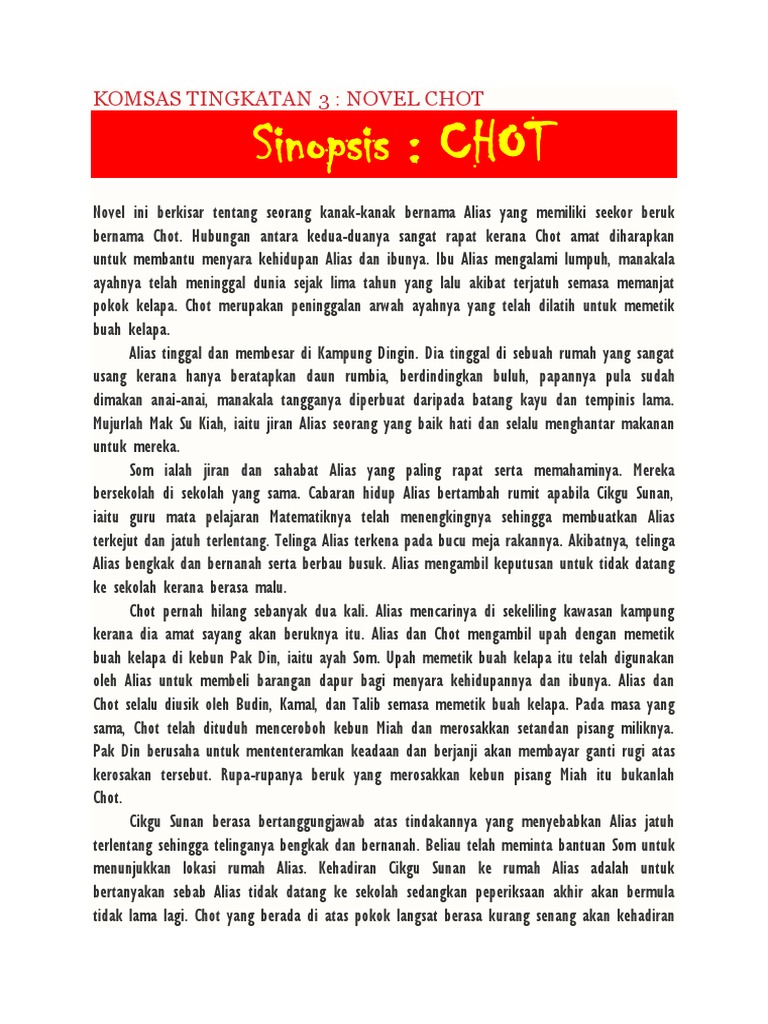 Sinopsis Chot | PDF