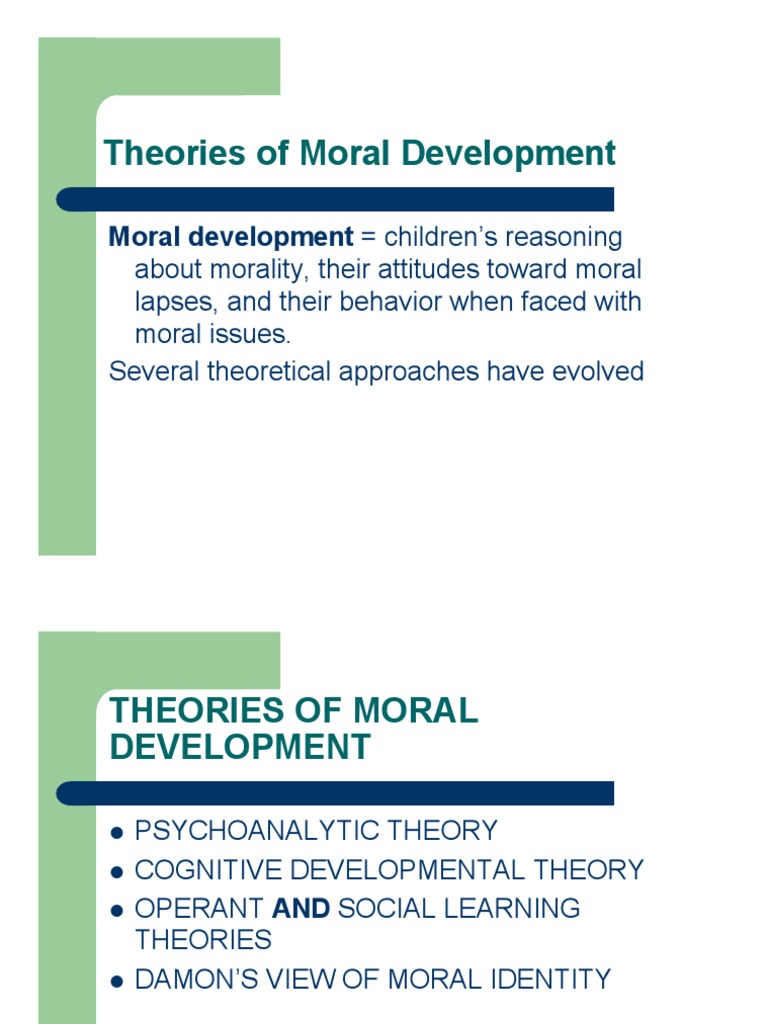 Theories of Child Moral Development | PDF | Morality | Psychology