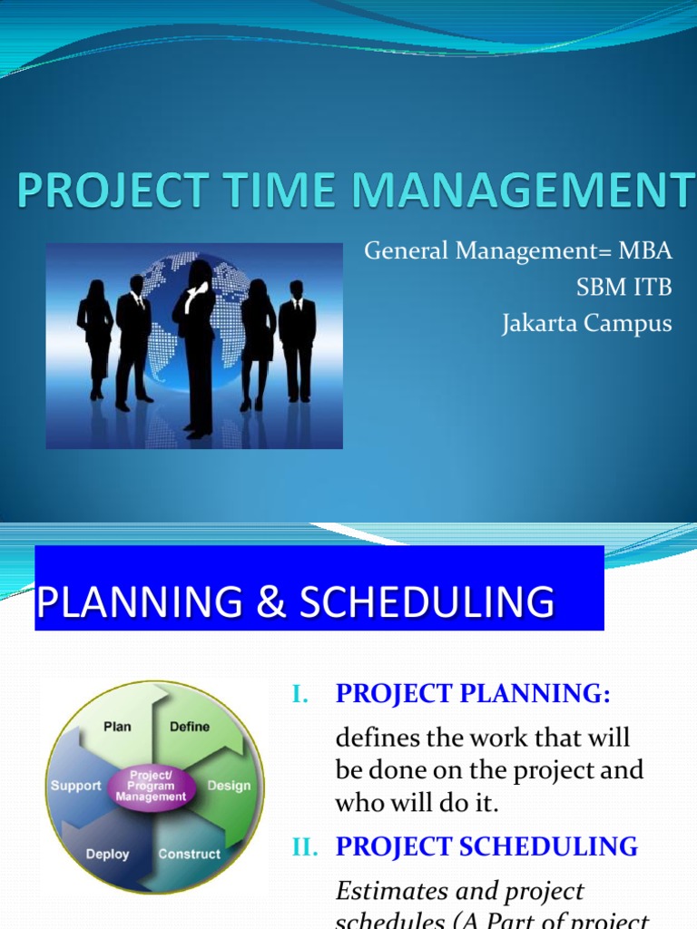 Project Planning and Scheduling Guide | PDF | Accountability | Leadership
