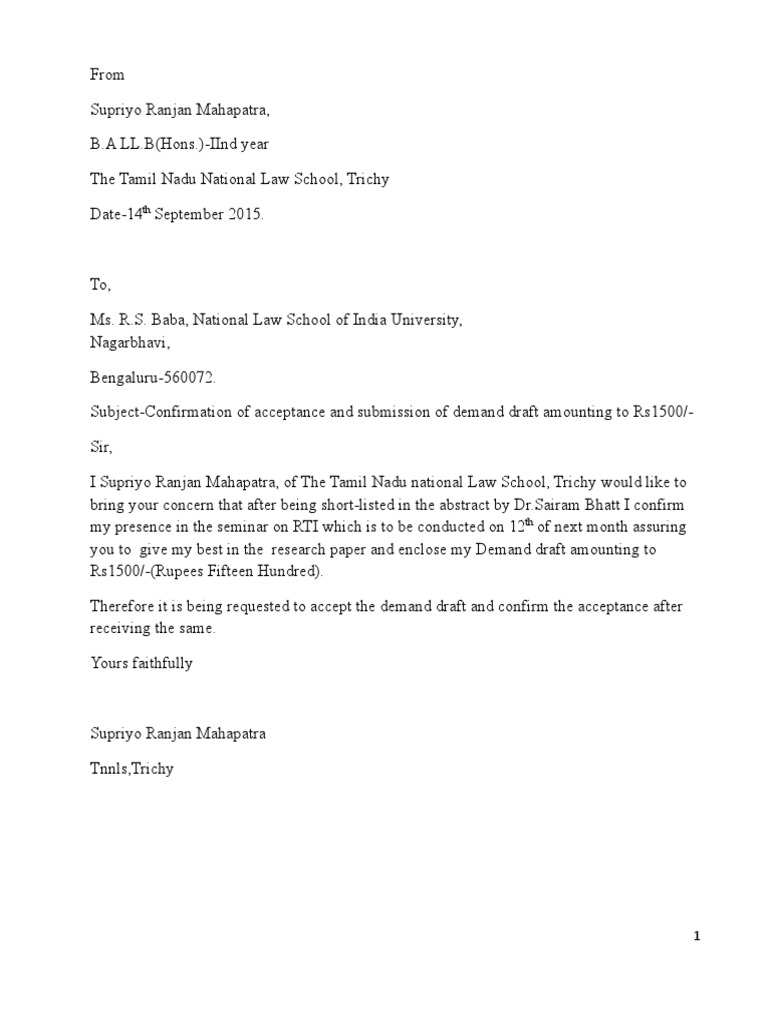 Rti Request Letter | PDF