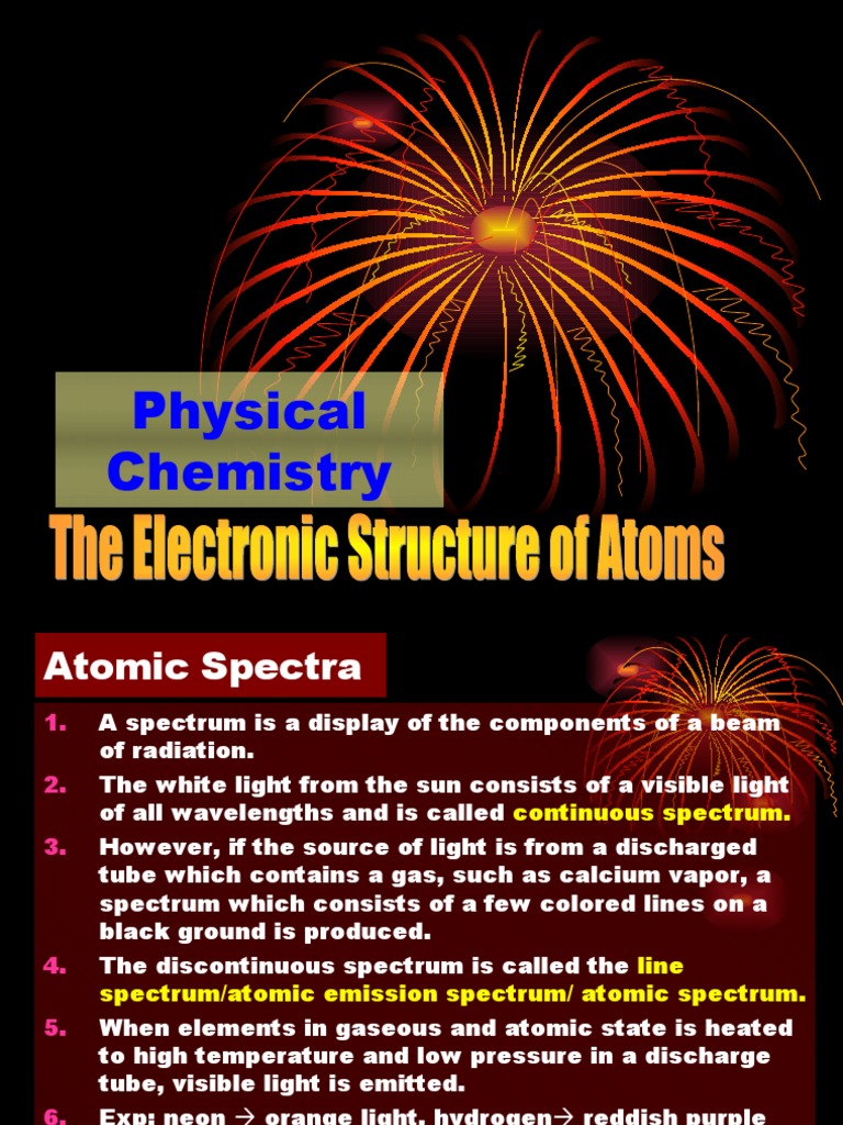 Electronic Structure | PDF | Emission Spectrum | Chemistry