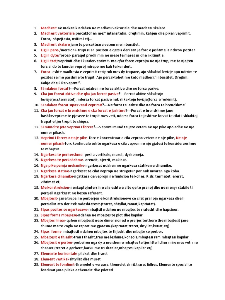 Hyrje Ne Ndertimtari - Ushtrime | PDF