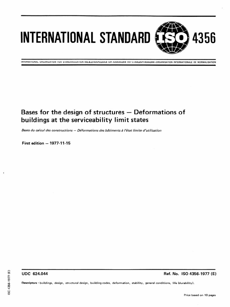 ISO 4356 1977 en Preview | PDF | International Organization For Standardization | Deformation ...