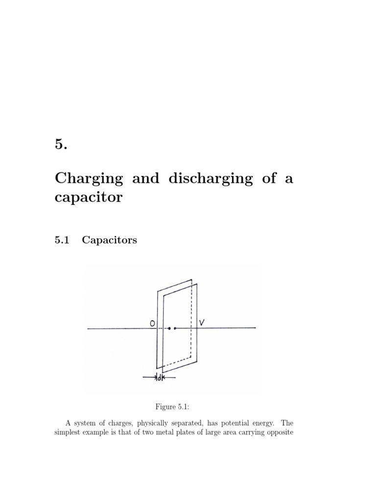 Charging & Discharging of Capacitor | PDF | Capacitor | Series And ...