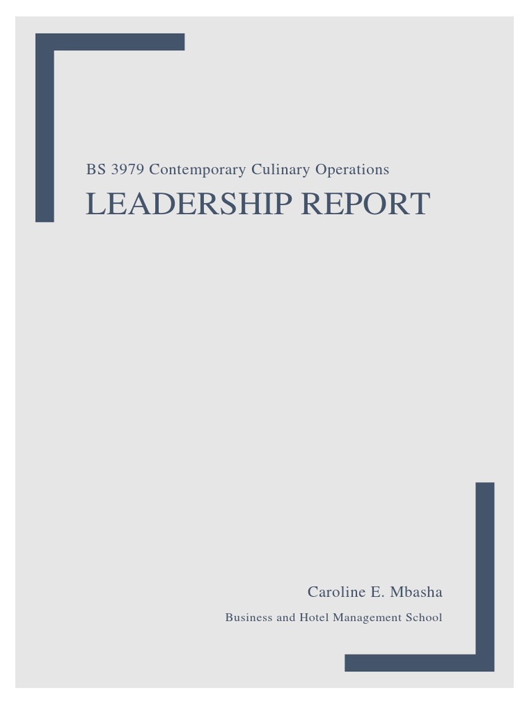 Leadership Report | Download Free PDF | Servant Leadership | Leadership