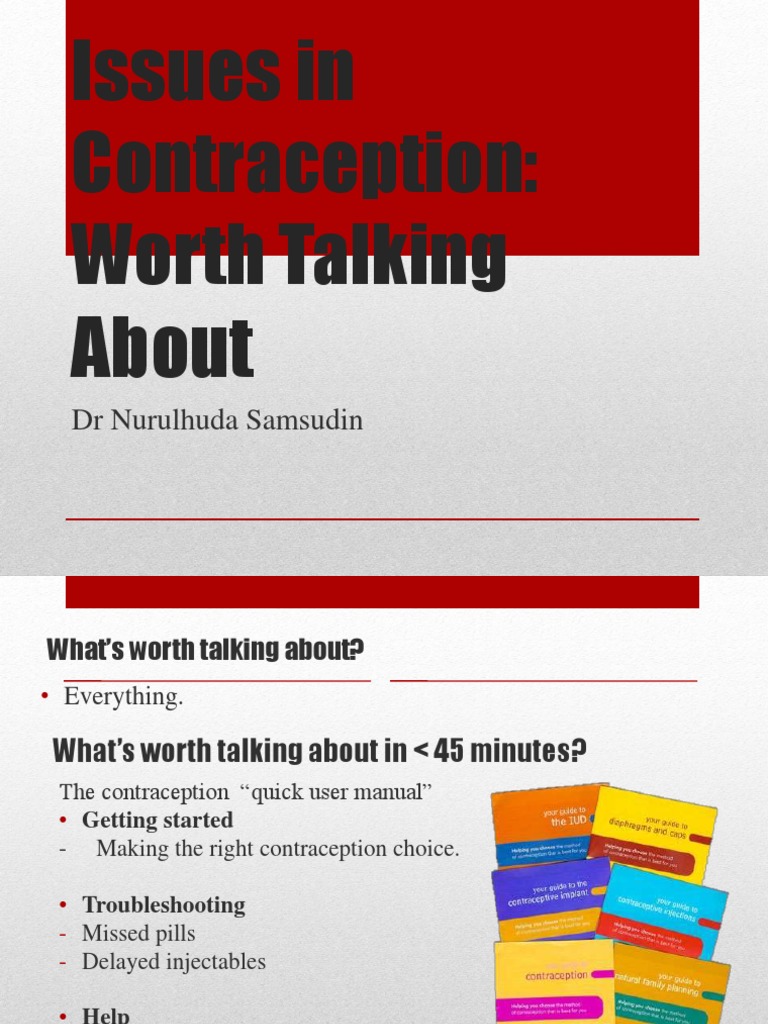 Issues in Contraception | PDF | Combined Oral Contraceptive Pill ...