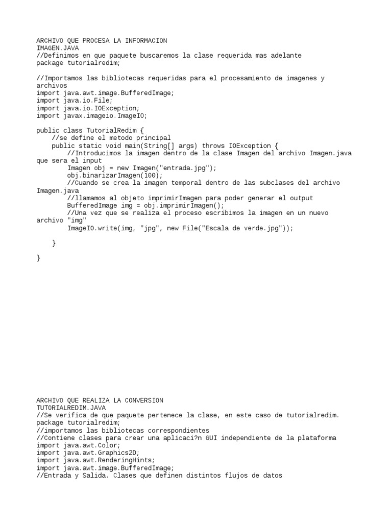 Codigo Explicado | PDF | Java (lenguaje de programación) | Desarrollo ...