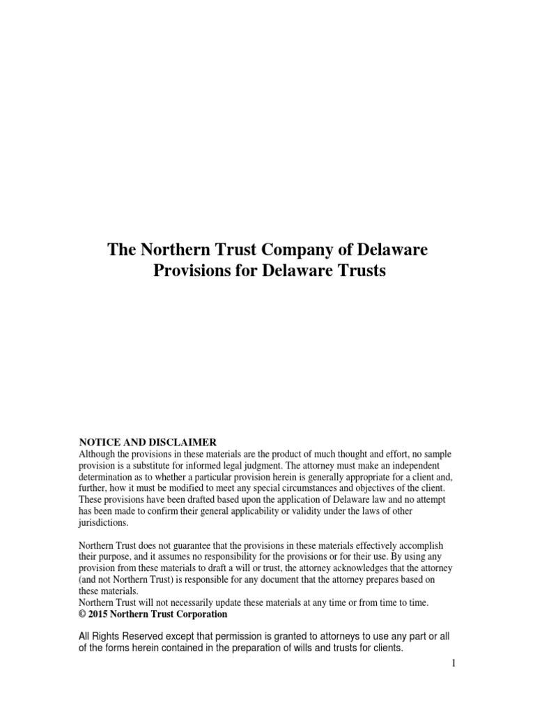 Corporate Trust Sample | Download Free PDF | Trust Law | Trustee
