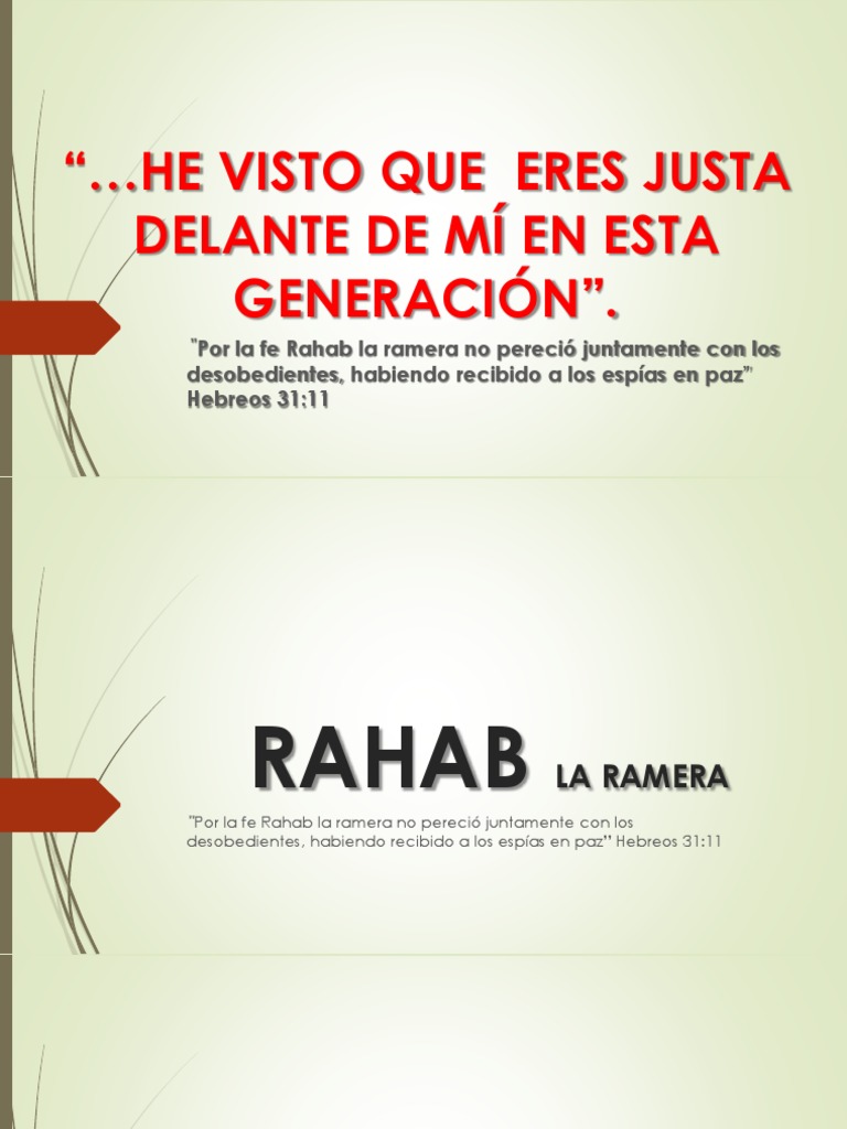 La fe de Rahab la ramera | PDF
