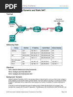 6.4.5 Packet Tracer - Configure Static NAT | PDF | Ip Address | Communications Protocols