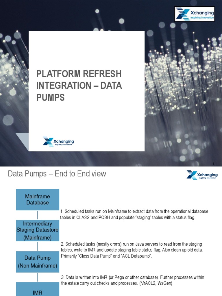 Platform Refresh Integration - Data Pumps | PDF | Database Transaction | Databases