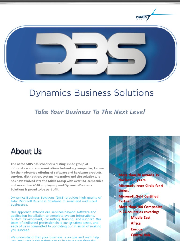 DBS Capabilities | PDF | Enterprise Resource Planning | Customer ...