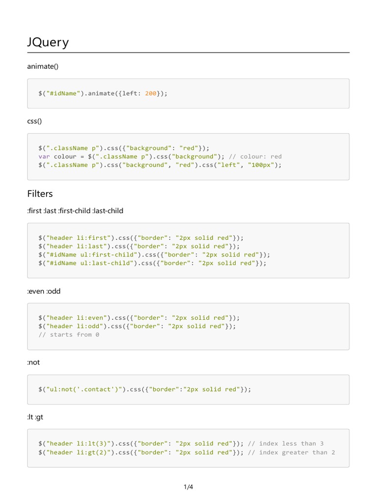 JQuery | PDF | Typography | Cyberspace