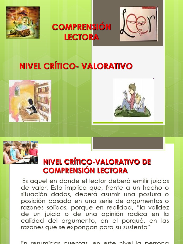 Nivel Critico | PDF | Comprensión lectora | Lectura (proceso)