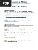 Class Election Script | PDF