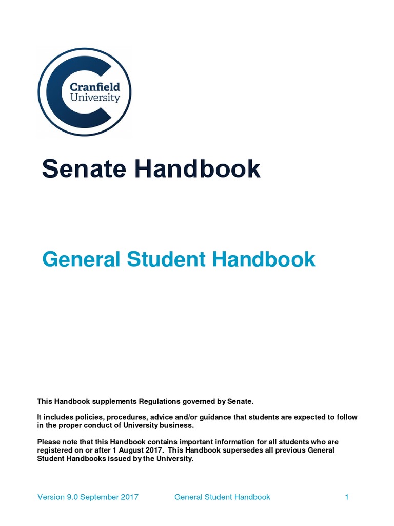 Student Handbook | PDF | Payments | Fee