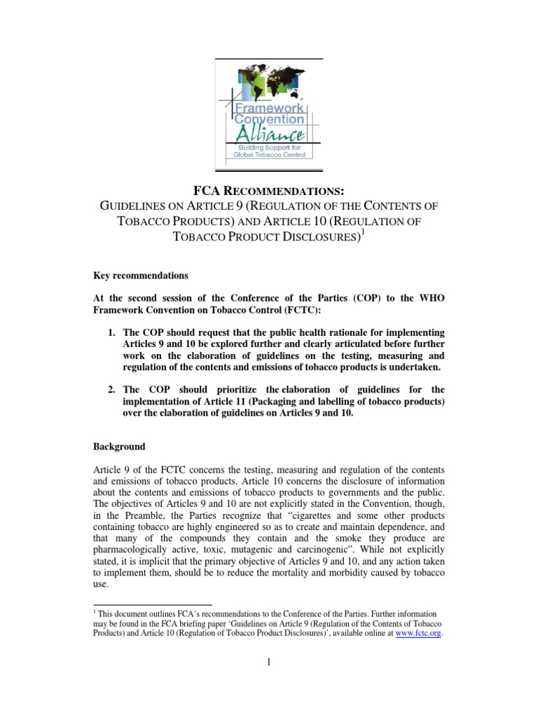 FCA Recomendation | PDF | Business