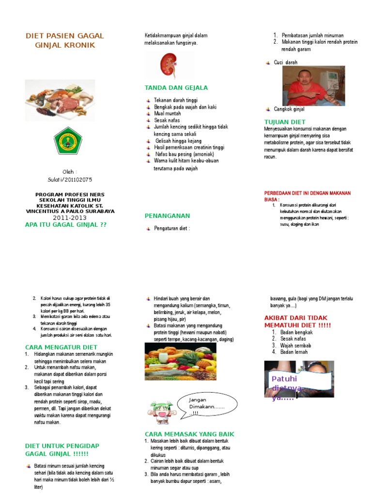 Leaflet Diet CKD | PDF