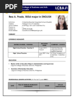 Liezel Ann Palo - Resume | PDF | Educational Psychology | Communication